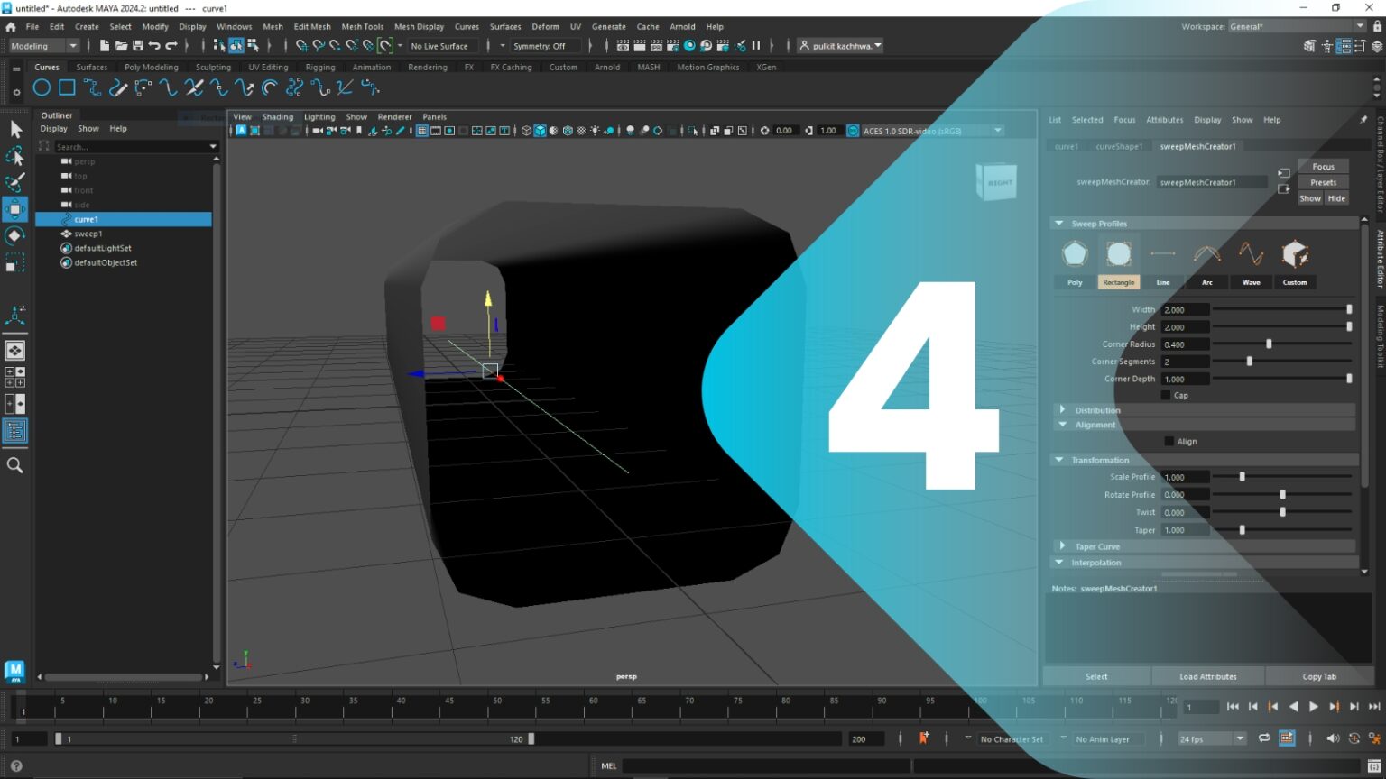 Working with Curves in Autodesk Maya (Day 4) – VorldBox Courses